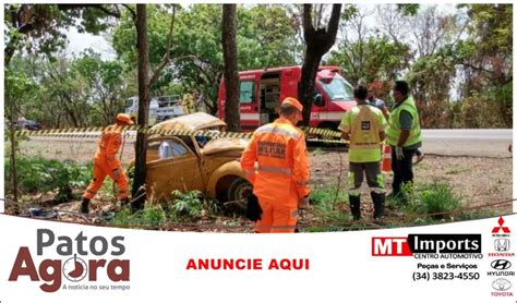 Acidente Fusca deixa duas vítimas fatais e uma em estado grave na