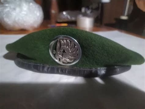 BÉRET LÉGION ÉTRANGÈRE insigne 1e bataillon parachutiste de choc