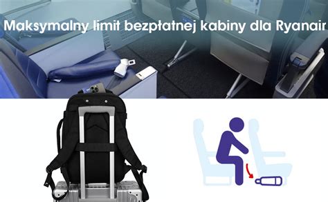 ECOHUB Ryanair Torba kabinowa 40x20x25 Plecak na bagaż podręczny