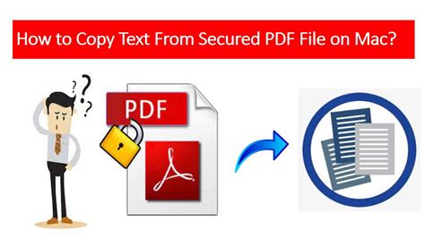 how to copy text from secured pdf file on mac without password
