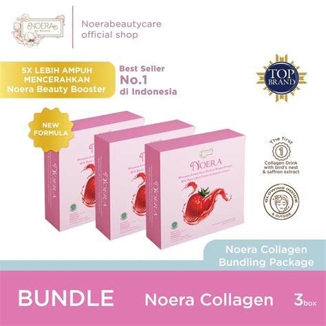 Jual Paket Noera Collagen Drink 3 Box Minuman Kolagen Pencerah Badan