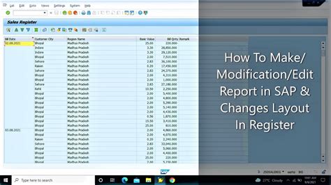 How To Make Report In SAP How To Changes Report In SAP How To Edit