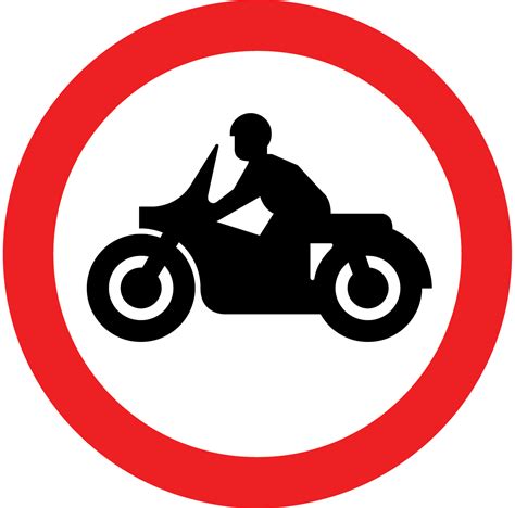 No Solo Motor Cycles Sign Theory Test