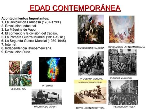 La Edad Contemporánea Un Viaje A Través De Hitos Y Hechos Históricos