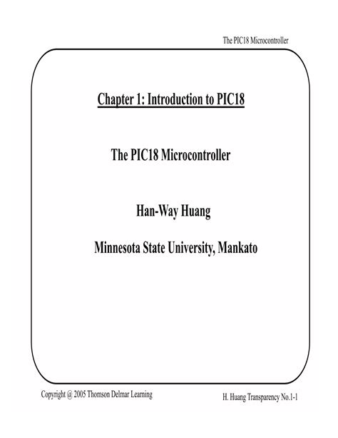 chapter 1 introduction to pic18 the pic18 microcontroller han way docslib