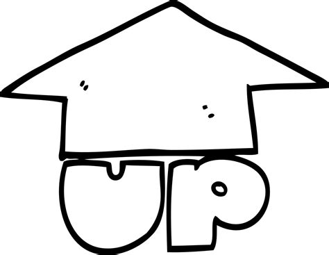 Black And White Cartoon Up Arrow 12077738 Vector Art At Vecteezy