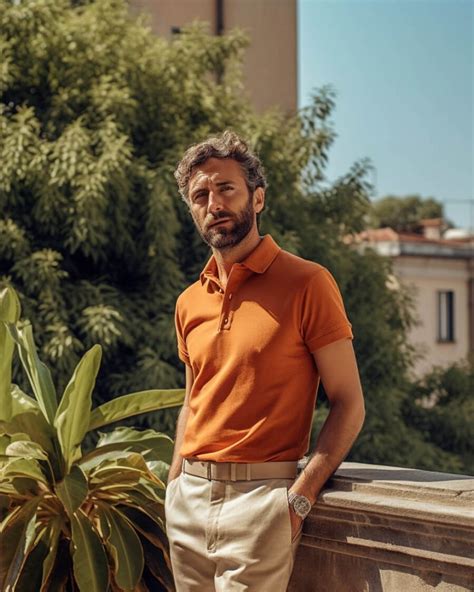 Orange Outfits für Männer Hockerty