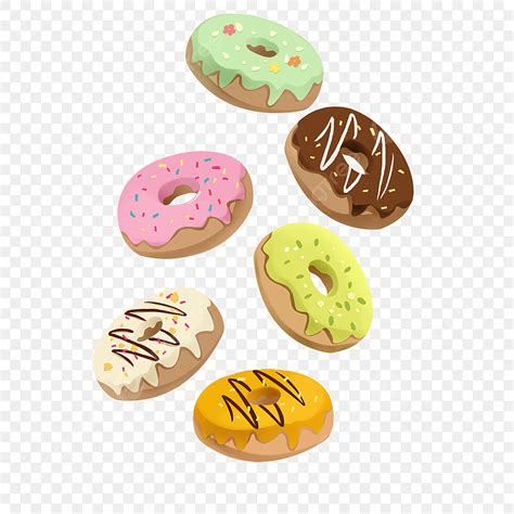 Colorido Combinaci N Donas Clipart Png Dibujos Donut Clipart Donuts