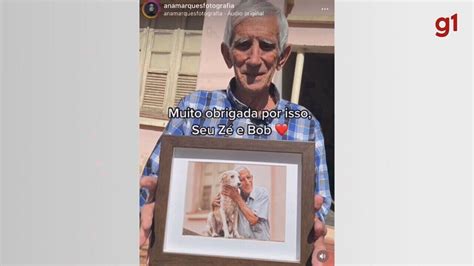 Vídeo Idoso ganha ensaio fotográfico cãozinho de estimação em Pará