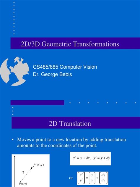 geometric transformations pdf 2 d computer graphics spacetime