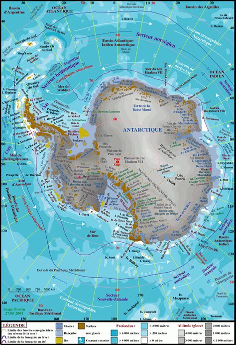 Cartograf Fr Les Cartes Des Continents L Antarctique Carte Du