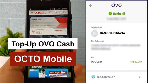 Cara Top Up OVO Cash Via OCTO Mobile CIMB Niaga YouTube