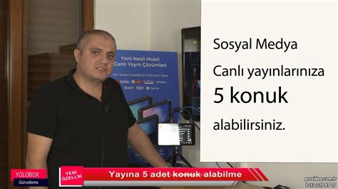 Yolobox Pro da Sosyal Medya canlı yayınlarınıza 5 kişiye kadar Konuk