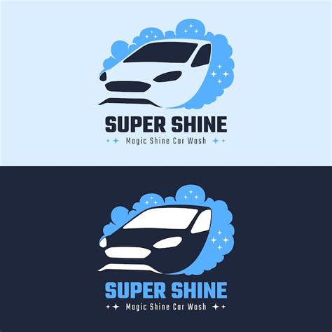 Free Vector Hand Drawn Car Wash Logo Design