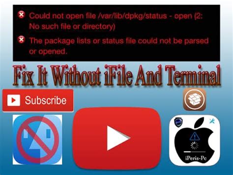How To Fix Var Lib Dpkg Cydia Error Message Without Having IFile