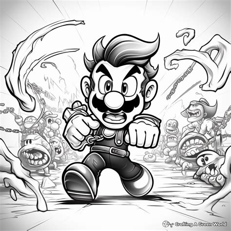 Luigi S Mansion Coloring Pages To Printable Infoupdate Org