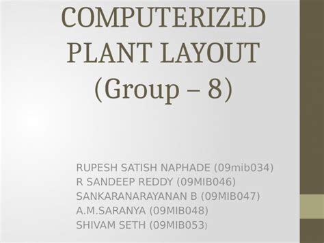 PPTX Computerized Plant Layout DOKUMEN TIPS