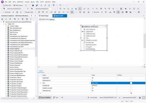 create sql insert statements with query builder