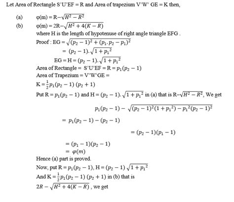 eulers totient function number theoretic functions right angle triangle and their applications
