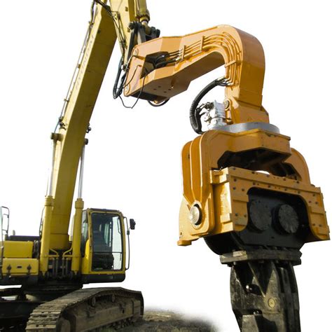 Vibratory Hammer Hydraulic Vibro Pile Driver For Excavators 20 25 Tons