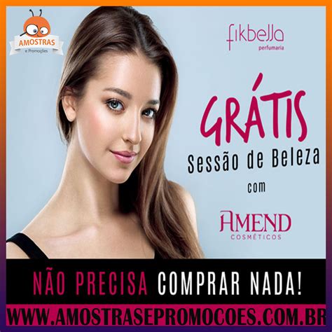 Grátis Hidratação Capilar Amend Garanta a sua Amostras e Promoções