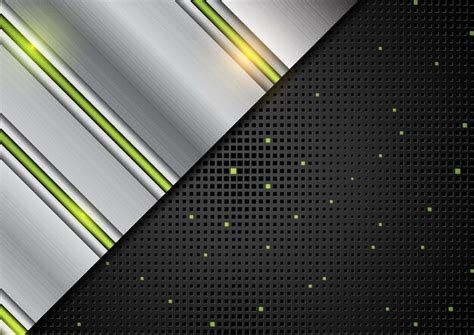 Fundo de arte vetorial metálico prateado abstrato hitech Vetor Premium