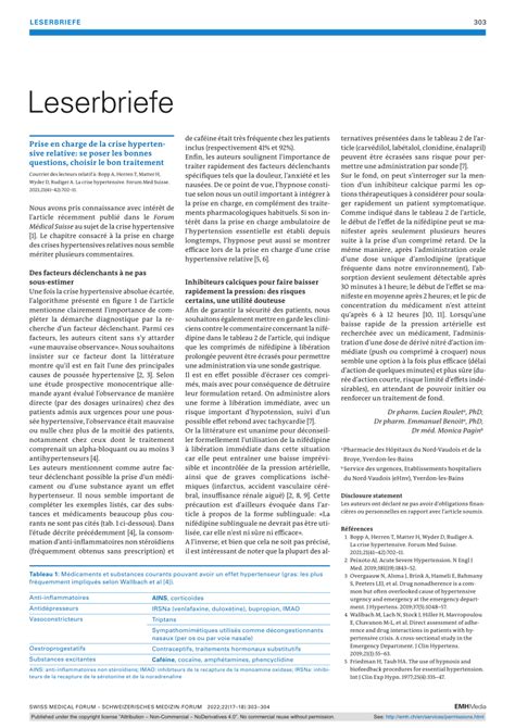 PDF Prise En Charge De La Crise Hypertensive Relative Se Poser Les