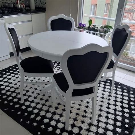 Yuvarlak Masa Sandalye Mutfak 46053 Ardıç Mobilya Masa Sandalye