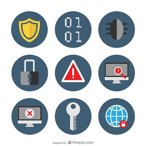 Pack De Iconos De Seguridad Descargar Vectores Gratis
