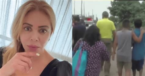 Gisela Molesta Con Alcalde De Comas Por Falta De Ayuda A Damnificados
