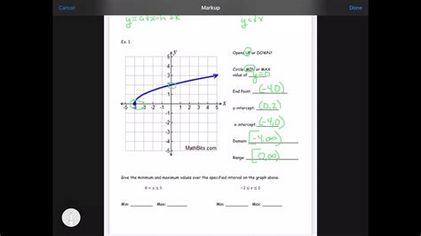 attributes of square root functions part 1 youtube