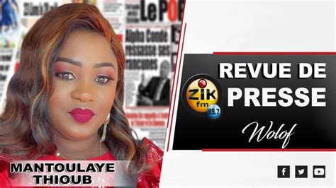 Revue de Presse en Wolof de Zik fm Sentv du Vendredi 29 Décembre 2023