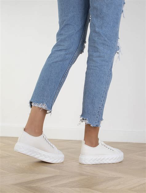 Bia E Sneakersy Trampki Gruba Podeszwa Stili