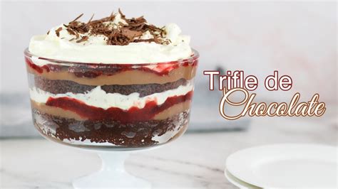 TRIFLE DE CHOCOLATE Crema Pastelera De Chocolate Maria Lett YouTube