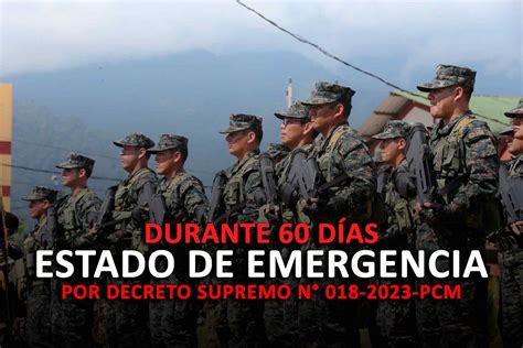 DECLARAN ESTADO DE EMERGENCIA POR 60 DÍAS