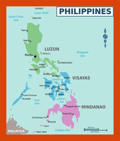 Regions Map Of Philippines Maps Of Philippines Maps Of Asia