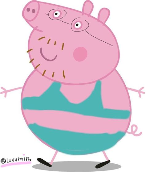 Papa cerdito Imágenes divertidas de animales Dibujo de peppa pig