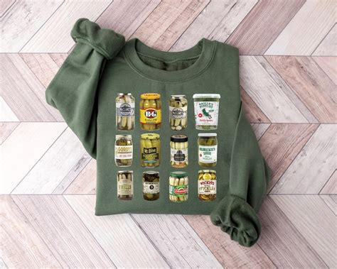 Vintage Canned Pickles Sweatshirt Pickle Shirt Pickle Lovers Pickle