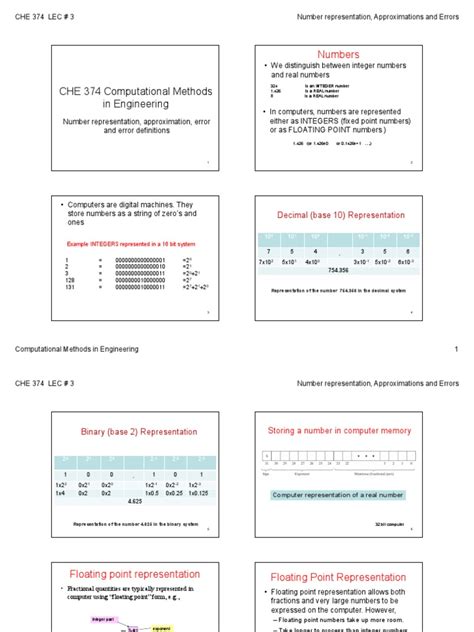 che 374 computational methods in engineering numbers pdf accuracy and precision