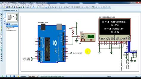 arduino with ssd1306 oled and dht11 sensor youtube