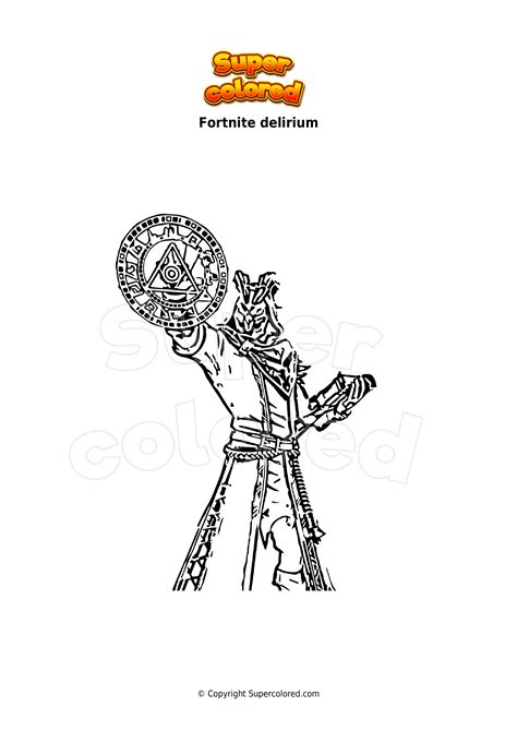 Dibujo Para Colorear Fortnite Delirium Supercolored