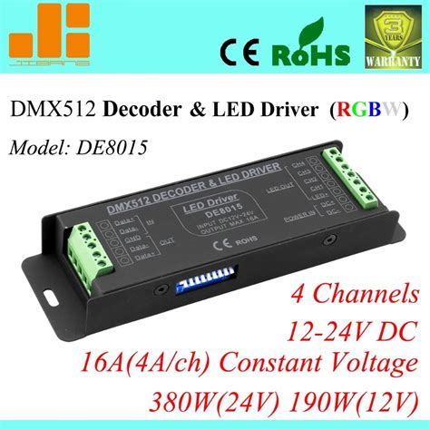 Free Shipping Hot Sale Rgbw Dmx Decoder Ch Dmx Led Driver Rgbw