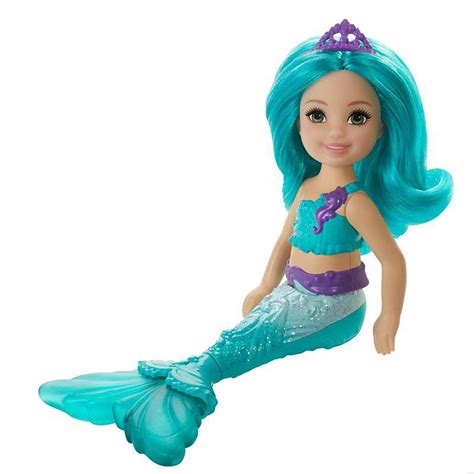 Muñeca Chelsea Sirena Barbie Dreamtopia 6 5 inch con cola y pelo verde