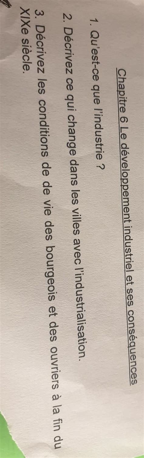 Svp Aidez Moi Pour Des Questions Svp Pour Mon Controle Ces Dans 3 Jours