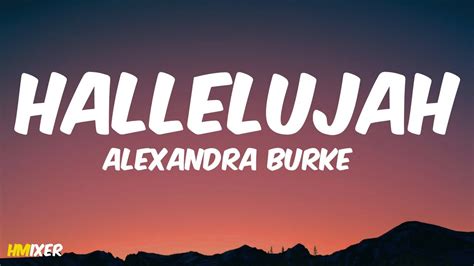 Hmixer Alexandra Burke Hallelujah Lyrics Youtube