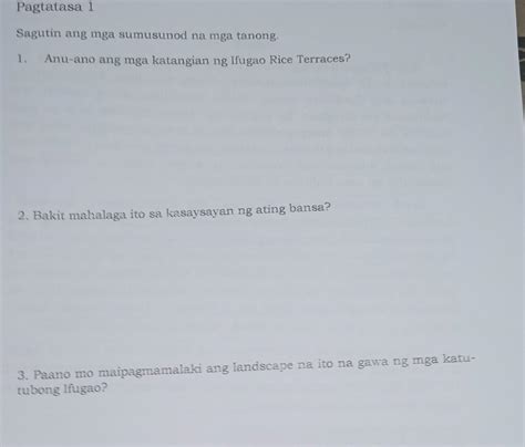 Pa Sagot Naman Po I Brainliest Ko Po Yung Unang Makakasagot Ng Tamang