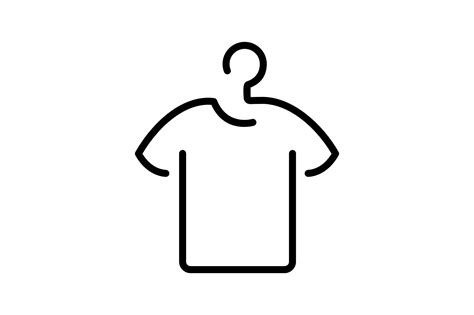 Vector Thin Line T Shirt Icon Graphic By Deniprianggono78 Creative