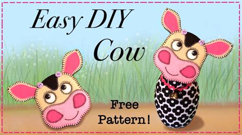 Fun Sewing Project Cow Shelf Sitter FREE PATTERN Full Tutorial