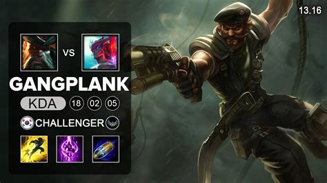Solarbacca Gangplank Vs Yone Mid Kr Challenger Patch Season