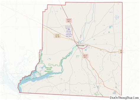 Map Of Decatur County Georgia Thong Thai Real